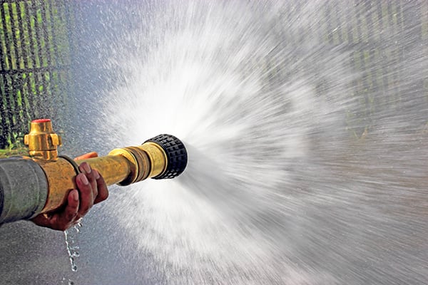 Fire hose nozzles store